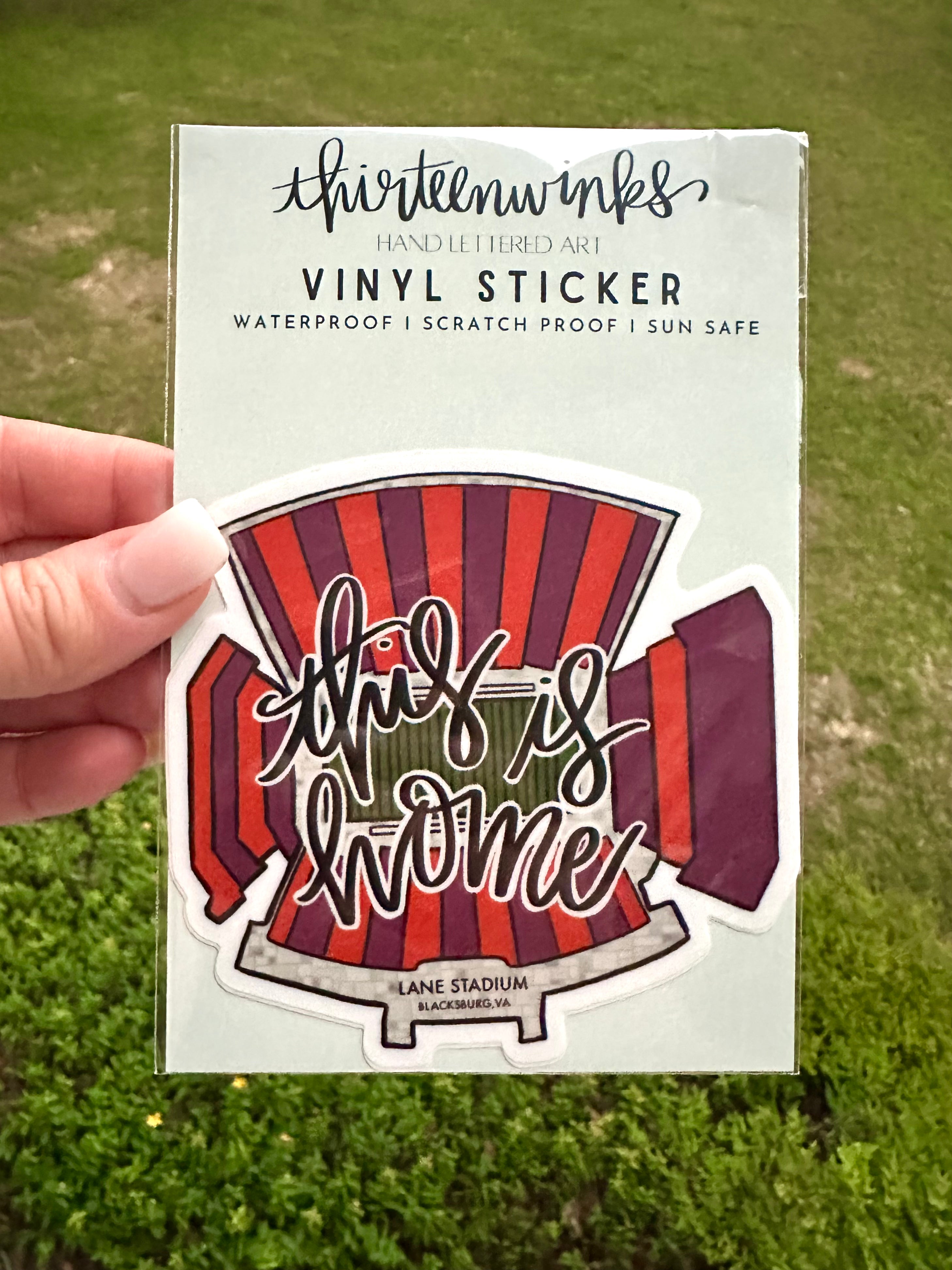 "This Is Home" Vinyl Sticker – The Burg Box